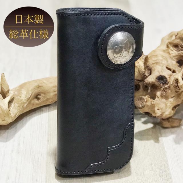 ウインズハウス（WINS HOUSE）/１＄ウォレット 長財布 ／ オイルレザー ／ 牛革 ／ 日本製