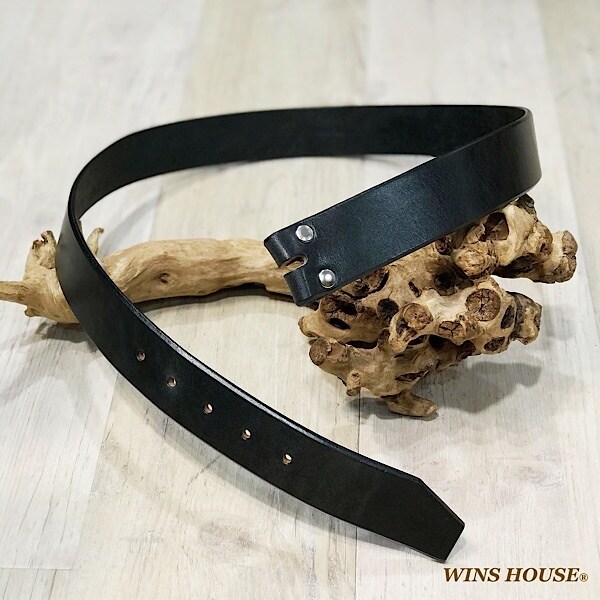 ウインズハウス（WINS HOUSE）/ショルダーレザー ベルト / 牛革 / 1枚革 / 日本製 /40mm幅 34インチ