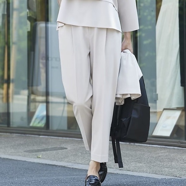 アバハウス マヴィ（abahouse mavie）/【エニデイカセット】タックテーパードパンツ