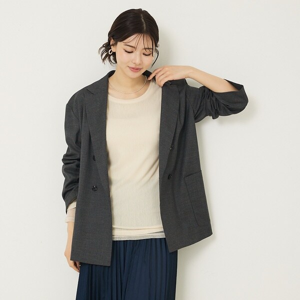 アバハウス マヴィ（abahouse mavie）/【セットアップ対応】グレンチェックジャケット