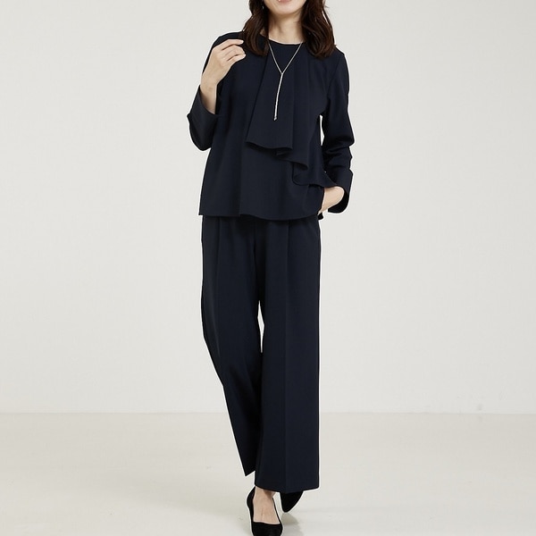 アバハウス マヴィ（abahouse mavie）/【上下２点セット/エニデイカセット】タックフレアーセットアップ