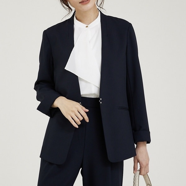 アバハウス マヴィ（abahouse mavie）/【WEB Domani掲載】【エニデイカセット】ノーカラージャケット