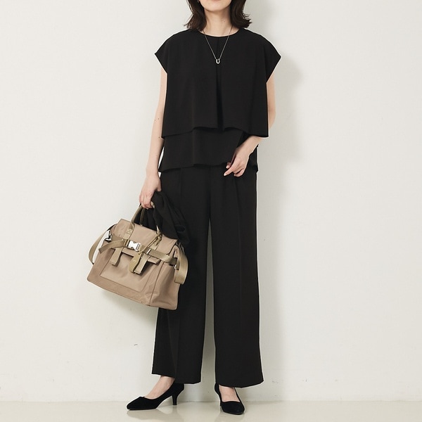 アバハウス マヴィ（abahouse mavie）/【２点セットアップ/エニデイカセット・サマー】ジョーゼット ブラウス＆パンツセッ