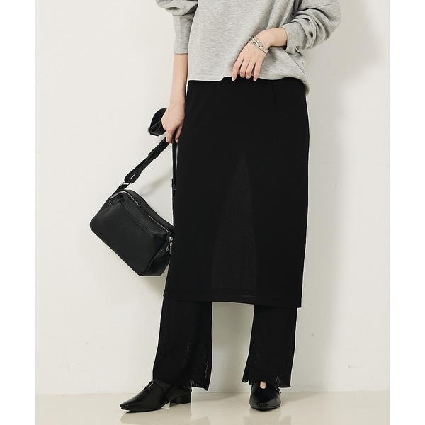 アバハウス マヴィ（abahouse mavie）/【セットアップ対応】ニットスカートレイヤードパンツ