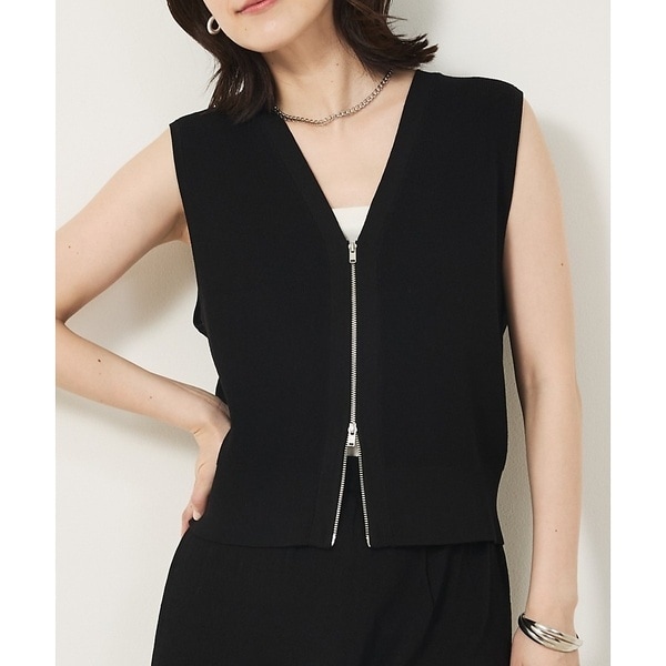 アバハウス マヴィ（abahouse mavie）/【セットアップ対応】ジップニットベスト
