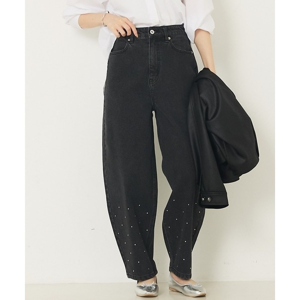 アバハウス マヴィ（abahouse mavie）/オリジナルカーブデニム（ラインストーン付き）