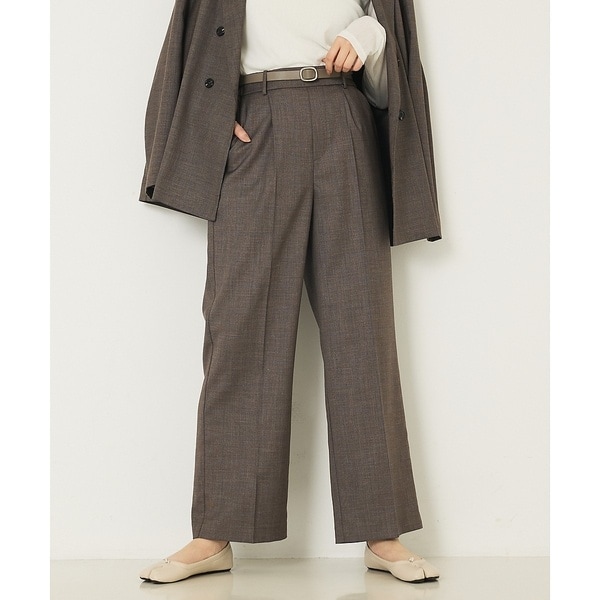 アバハウス マヴィ（abahouse mavie）/【セットアップ対応】グレンチェックセミワイドパンツ