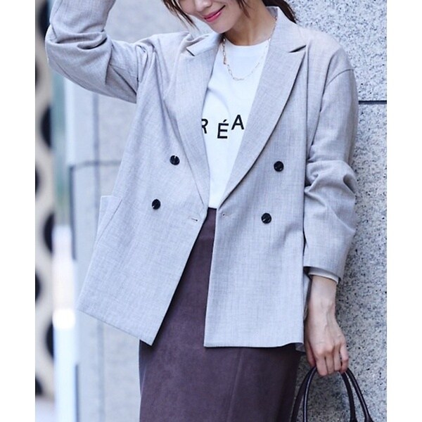 アバハウス マヴィ（abahouse mavie）/【セットアップ対応】TRストレッチダブルジャケット