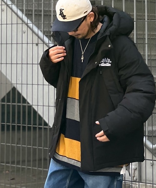 クラシカルエルフ（Classical Elf）/《Javaジャバコラボ》極暖、異素材パネルフェイクダウンジャケット