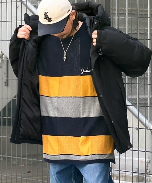 クラシカルエルフ（Classical Elf）/《Javaジャバコラボ》極暖、異素材パネルフェイクダウンジャケット