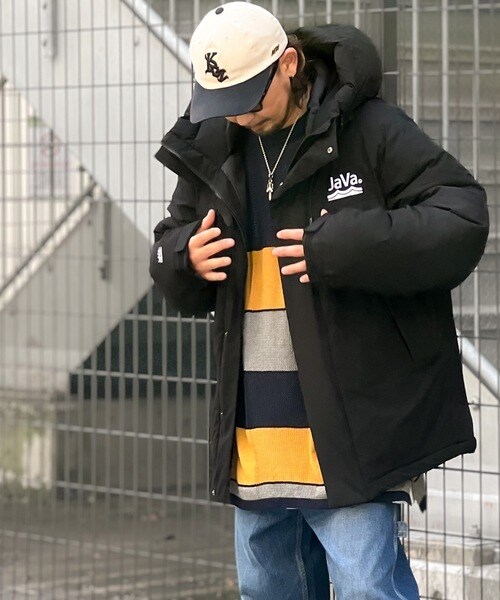 クラシカルエルフ（Classical Elf）/《Javaジャバコラボ》極暖、異素材パネルフェイクダウンジャケット