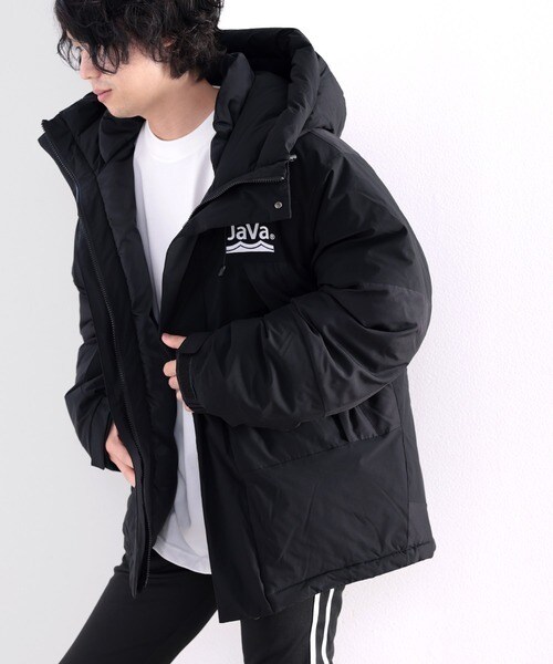 クラシカルエルフ（Classical Elf）/《Javaジャバコラボ》極暖、異素材パネルフェイクダウンジャケット