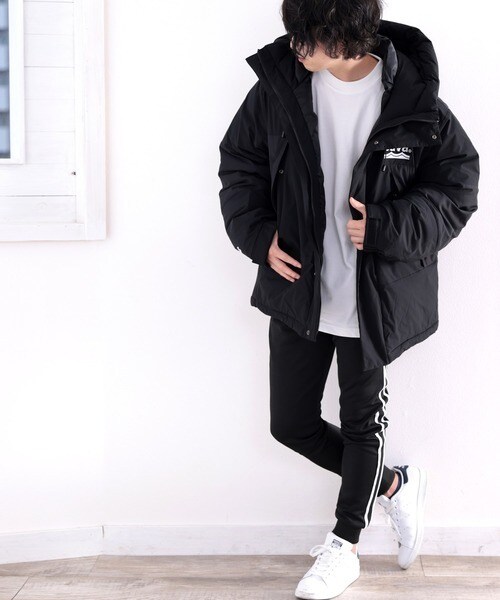 クラシカルエルフ（Classical Elf）/《Javaジャバコラボ》極暖、異素材パネルフェイクダウンジャケット