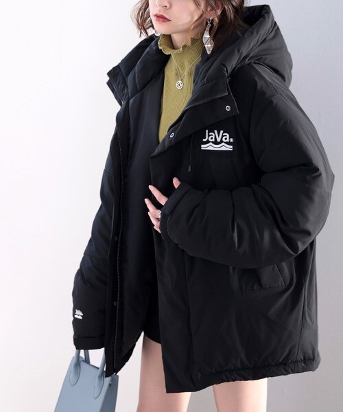クラシカルエルフ（Classical Elf）/《Javaジャバコラボ》極暖、異素材パネルフェイクダウンジャケット