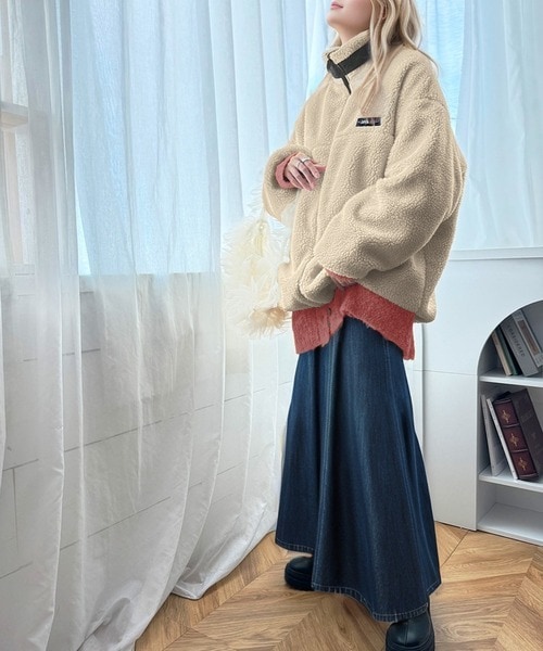 クラシカルエルフ（Classical Elf）/《Javaジャバコラボ》トレンドライクNO．1。2wayリバーシブルジップアップボアブルゾン