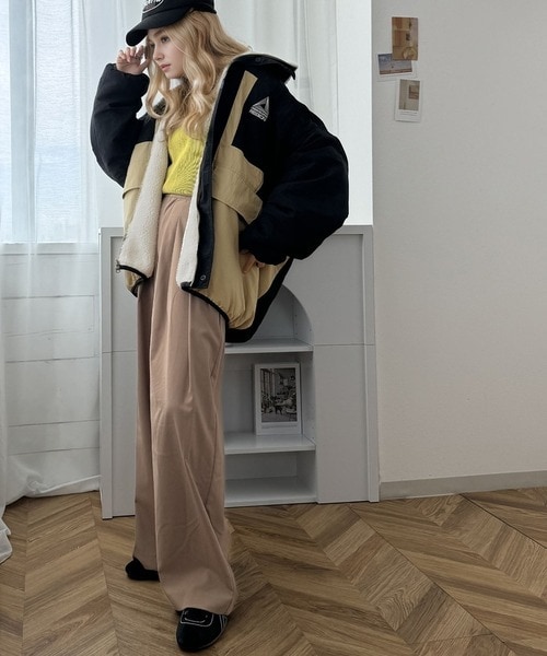 クラシカルエルフ（Classical Elf）/《Javaジャバコラボ》トレンドライクNO．1。2wayリバーシブルジップアップボアブルゾン