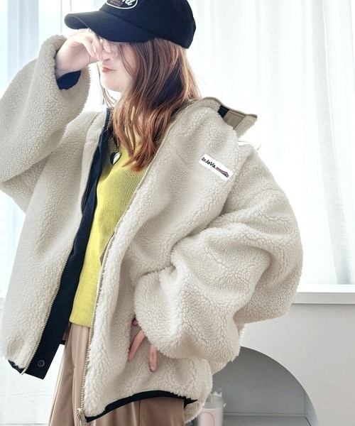 クラシカルエルフ（Classical Elf）/《Javaジャバコラボ》トレンドライクNO．1。2wayリバーシブルジップアップボアブルゾン