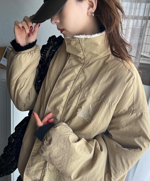 クラシカルエルフ（Classical Elf）/《Javaジャバコラボ》トレンドライクNO．1。2wayリバーシブルジップアップボアブルゾン