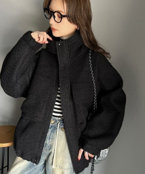 クラシカルエルフ（Classical Elf）/《JaVa ジャバコラボ》大人の高見えカジュアル。テディシャギービッグフードブルゾン