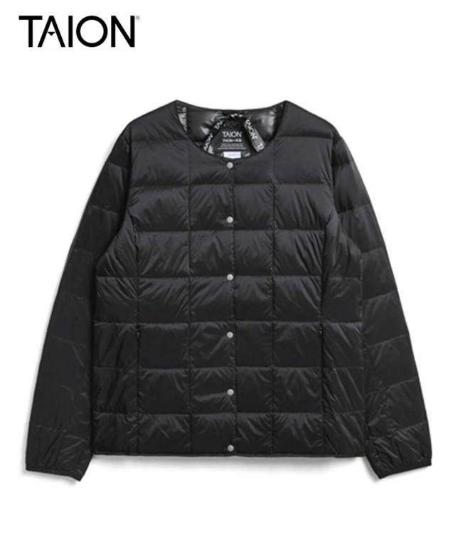 タイオン（TAION）/【TAION】ベーシック　クルーネックボタン　インナーダウンジャケット