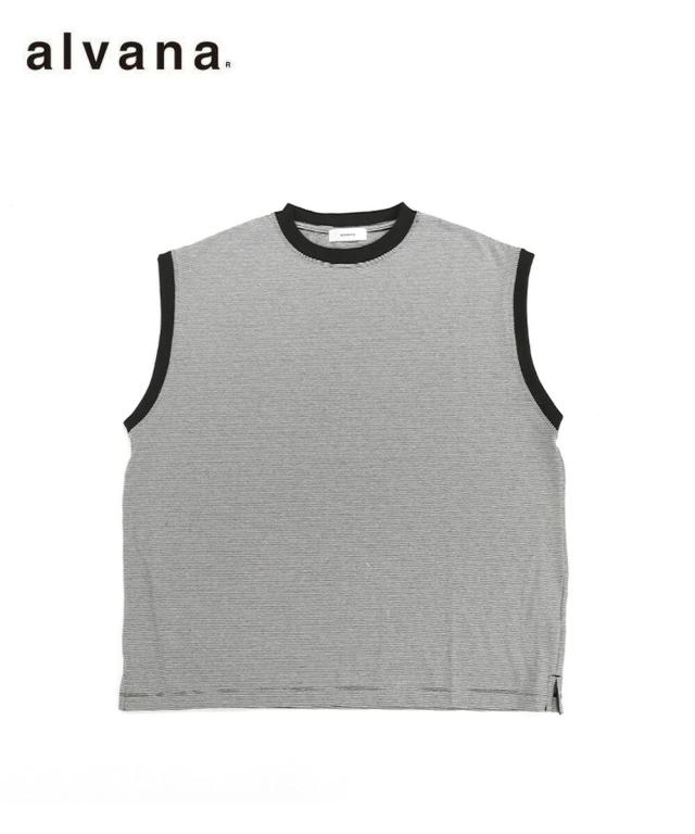 スタイライズ（STYLISE）/【alvana】NARROW BORDER NO SLEEVE TEE SHIRTS