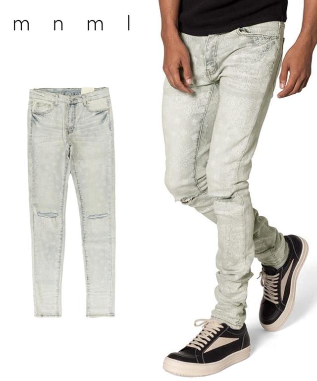 スタイライズ（STYLISE）/【mnml】X696 PAISLEY PATTERNED SKINNY DENIM [I]