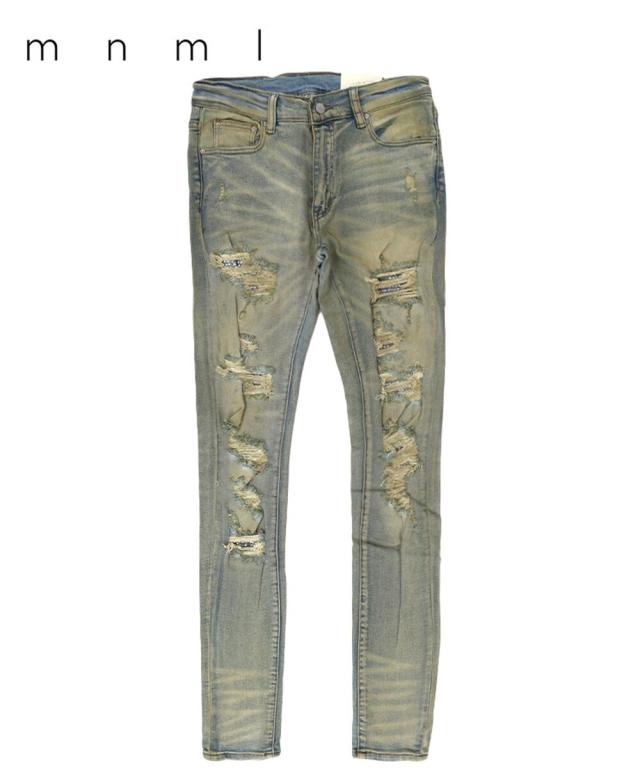 スタイライズ（STYLISE）/【mnml】X201 RHINESTONE SKINNY DENIM [I]