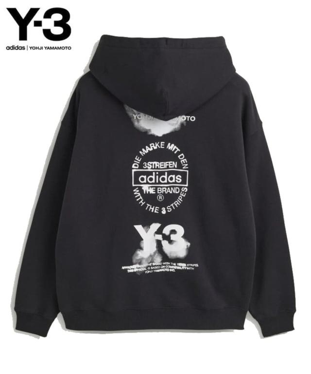 Y−3（Y−3）/【Y−3】Y−3 GRAPHIC HOODIE [JX4748]
