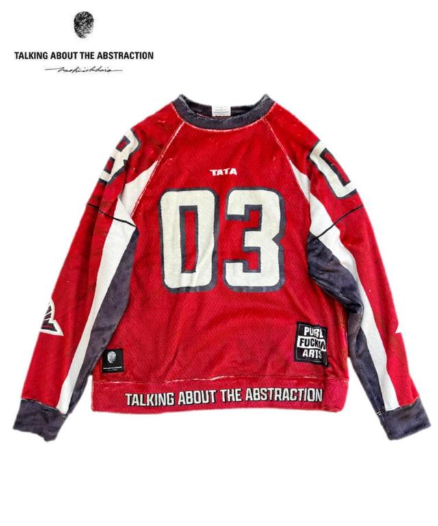 スタイライズ（STYLISE）/GAME SHIRTS PRINT FUR RAGLAN / レッド [2526AW−CT−004]