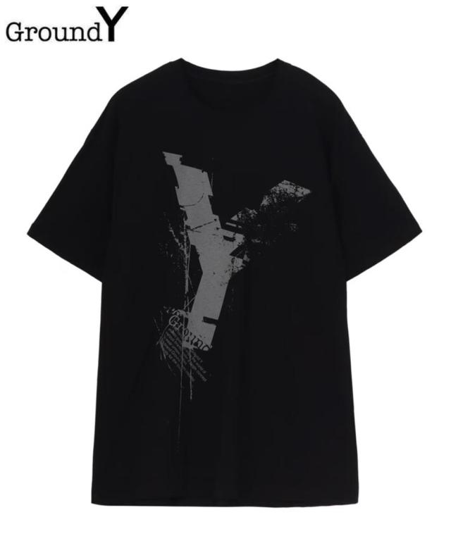 スタイライズ（STYLISE）/【Ground Y】COTTON JERSEY LOGO GRAPHIC T−SHIRT