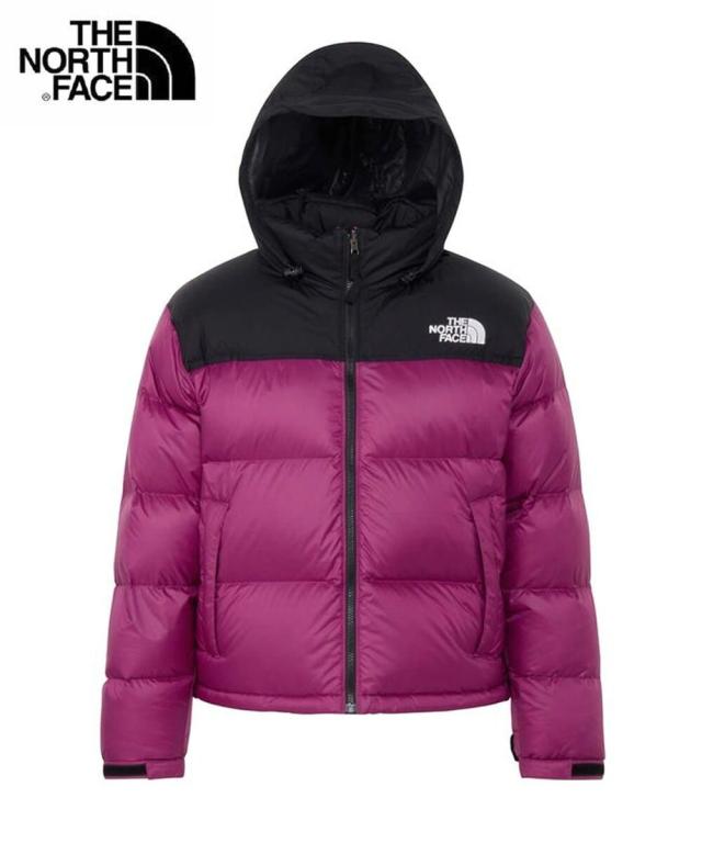 ザ・ノース・フェイス（THE NORTH FACE）/【THE NORTH FACE】ショートヌプシジャケット レディース / ブラック×ロッ
