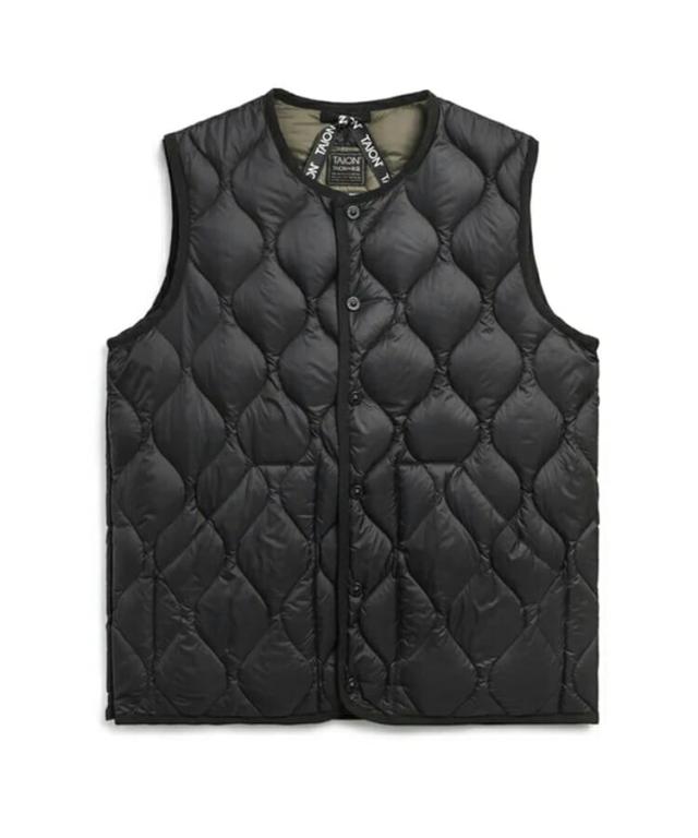 タイオン（TAION）/【TAION】ミリタリー クルーネック ダウンベスト−ソフトシェル [TAION−004ALSBML