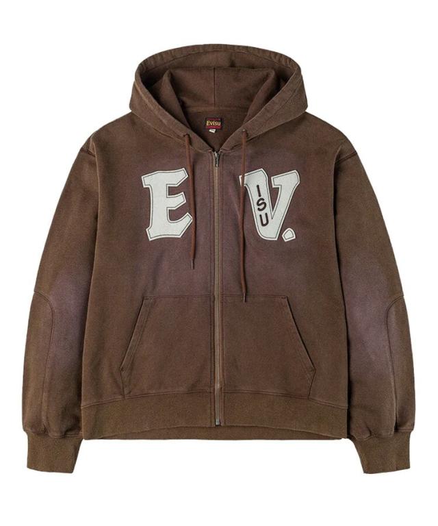スタイライズ（STYLISE）/【EVISU】HEAVY WEIGHT WASHED EV HOODIE ブラウン