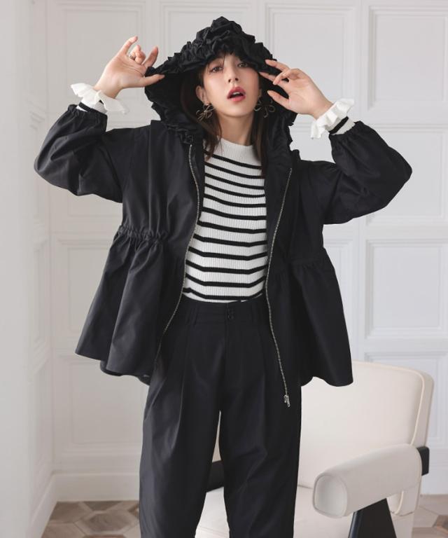 ドノバン（DONOBAN）/【Donoban】撥水フリルパーカー