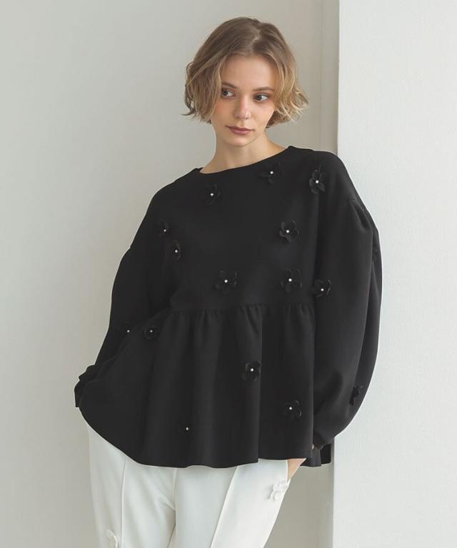 ドノバン（DONOBAN）/【Donoban】フラワーモチーフトップス