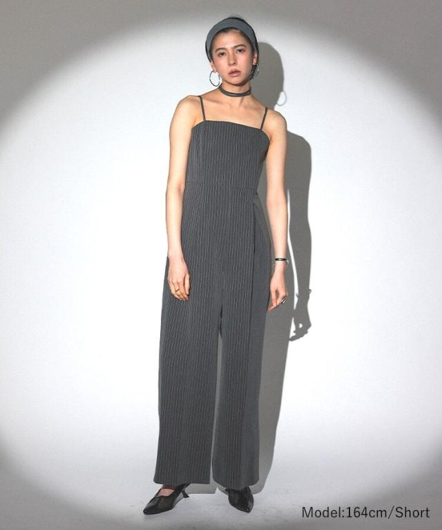 アンドレスド（ANDRESD）/【ANDRESD】pinstripe all in one dress