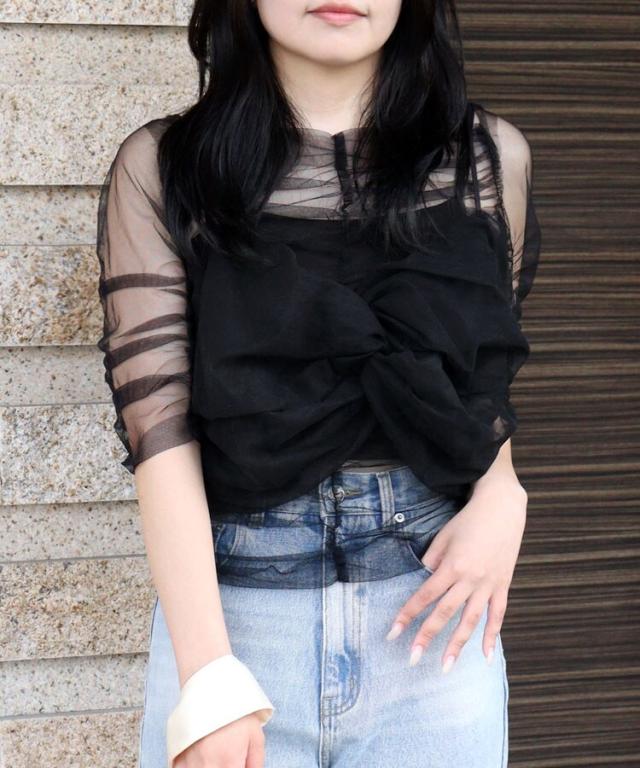 アンドレスド（ANDRESD）/【ANDRESD】twisted bustier layered tops