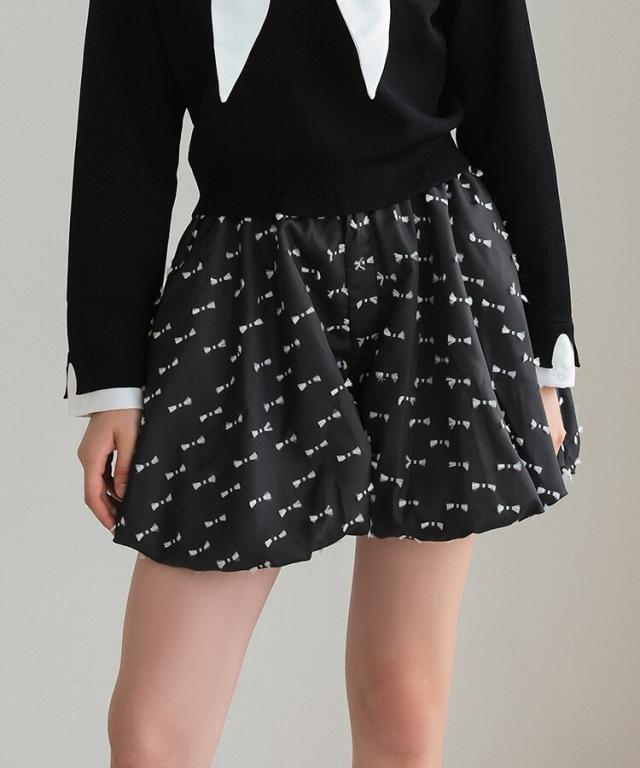 ドノバン（DONOBAN）/【Donoban】リボンバブルヘムショートパンツ