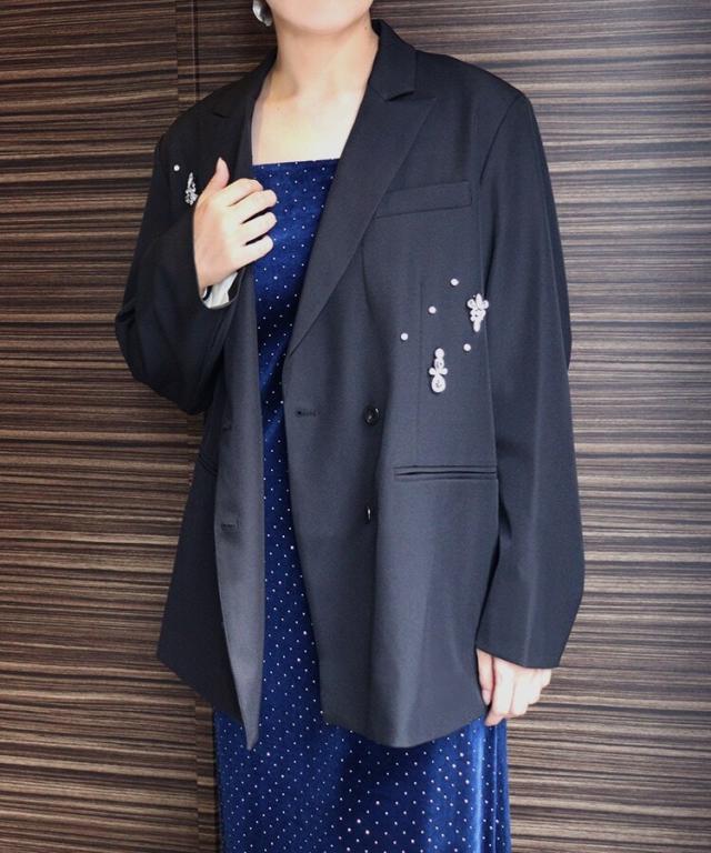 アンドレスド（ANDRESD）/【ANDRESD】jewels shine boxy jacket