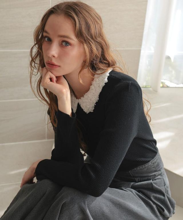 ドノバン（DONOBAN）/【Donoban】フラワーブロッサムニット