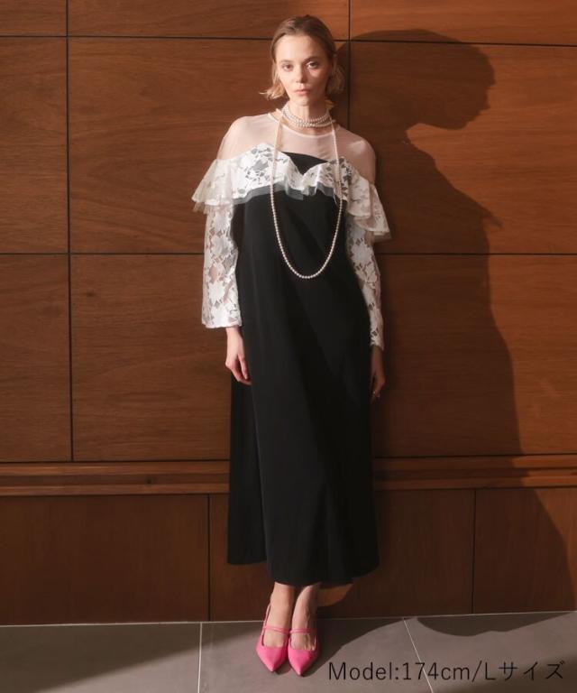 【NEW】アンドレスド（ANDRESD）/【ANDRESD】lace raffle dress