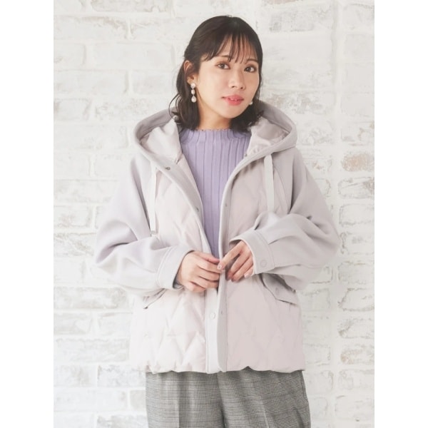 リジェイ＆スプル（Re−J&SUPURE）/ウール切り替えフードダウンジャケット