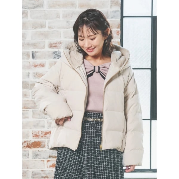 リジェイ＆スプル（Re−J&SUPURE）/フェイクファーフードショートダウン