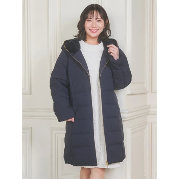 リジェイ＆スプル（Re−J&SUPURE）/フェイクファーフードロングダウン