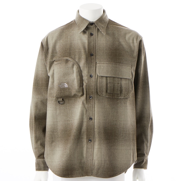 ザ・ノース・フェイス（THE NORTH FACE）/【ザ・ノース・フェイス】 ロングスリーブウールフィールドユーティリティシャツ