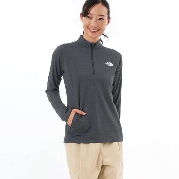 ザ・ノース・フェイス（THE NORTH FACE）/【ザ・ノース・フェイス】 ロングスリーブフラッシュドライスリーディージップアップ