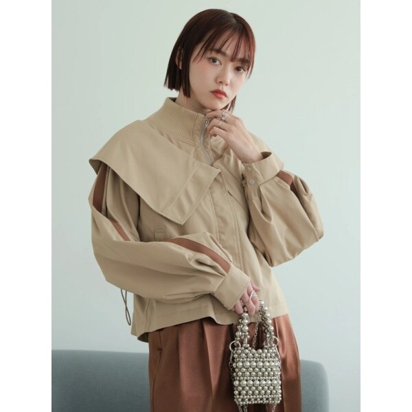 レディメイド（LADYMADE）/タックボリュームスリーブZIPブルゾン