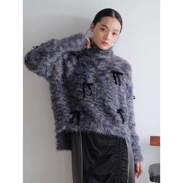 レディメイド（LADYMADE）/ベロアリボンフェザーニット