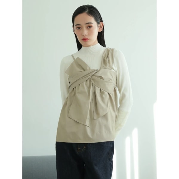 レディメイド（LADYMADE）/フェザースリーブニット×リボンキャミSET