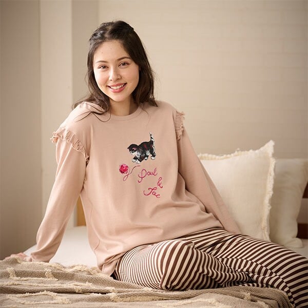 ポール＆ジョー パリス（PAUL&JOE PARIS）/毛糸遊びキャット×ボーダー セットアップ